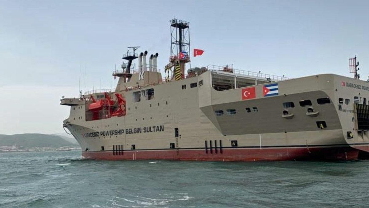 New Turkish Floating Power Ship set to Arrive in Cuba
